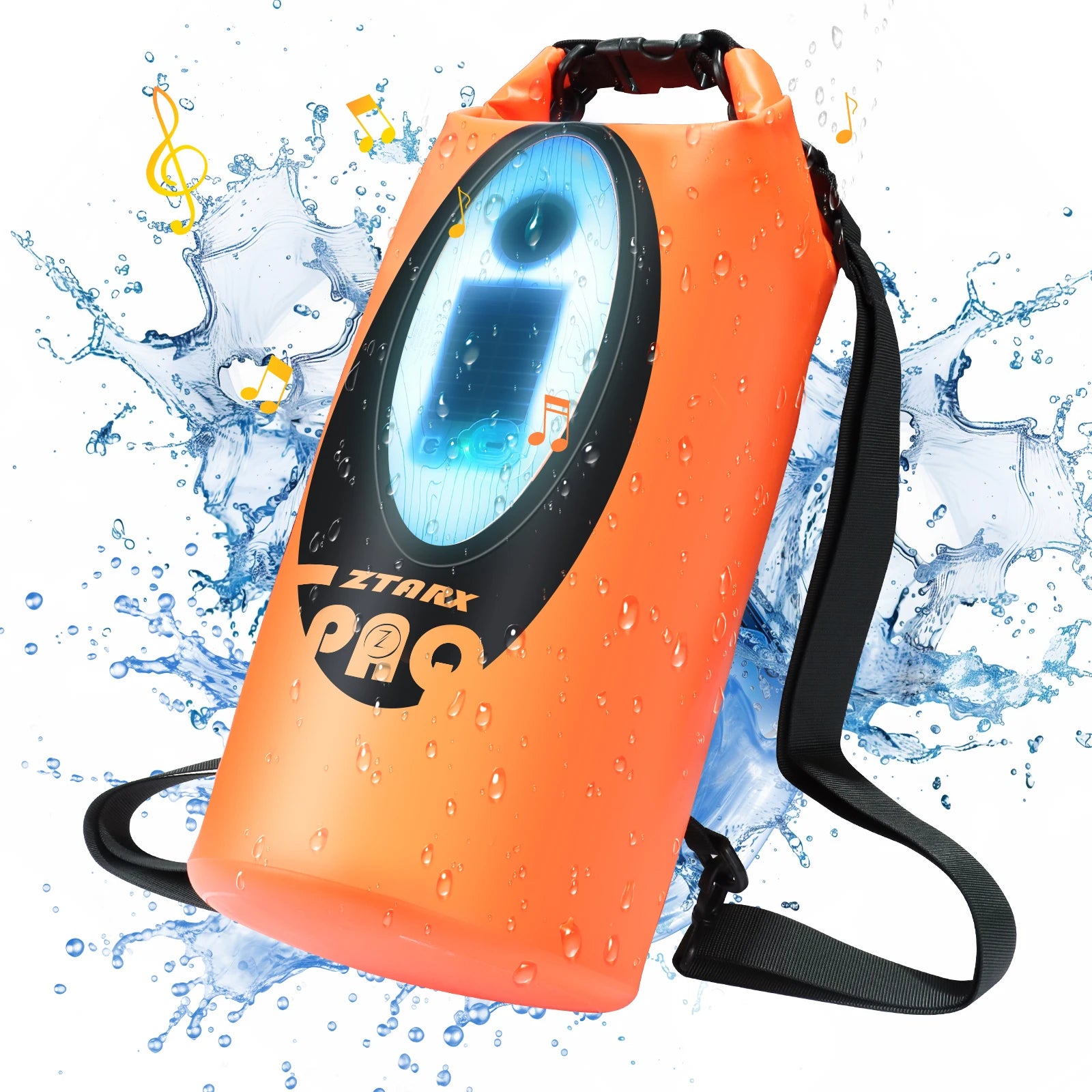 SELORSS Solar/Battery Powered Waterproof Hiking Camping Backpack Outdo ...